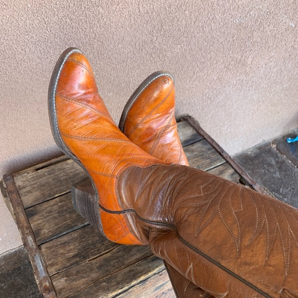 Dan Post | Shoes | Vintage Dan Post Eel Western Boots | Poshmark